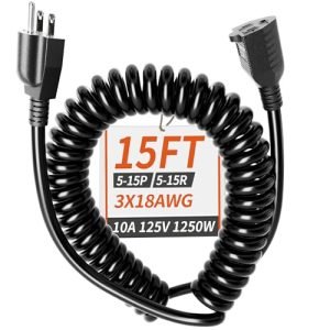 Best Extension Cord Easy Coil: Top Flexible, Durable Coiled Power Cords ...